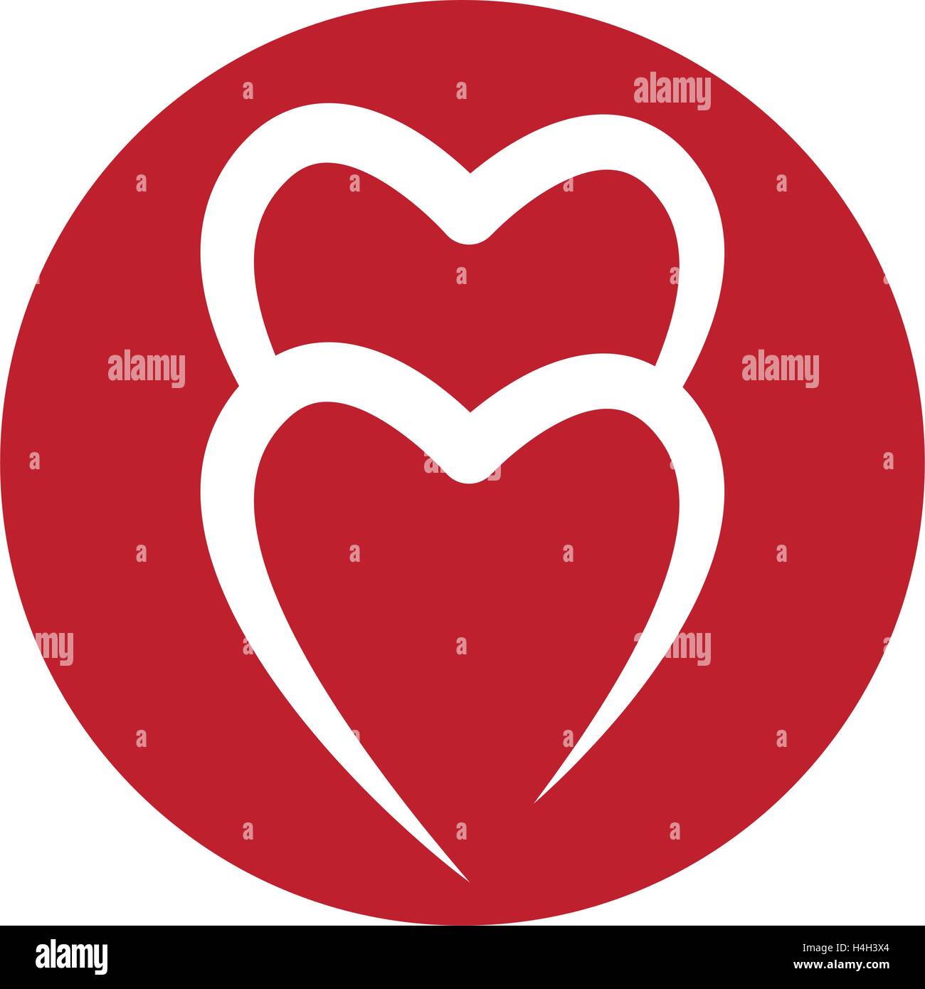 Heart Shape Concept Design. AI 10 Supported Stock Vector Image & Art ...