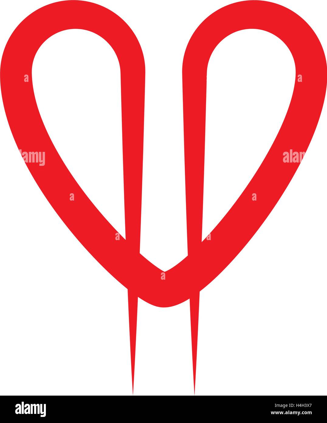 Heart Shape with logo design concept. AI 10 supported Stock Vector ...