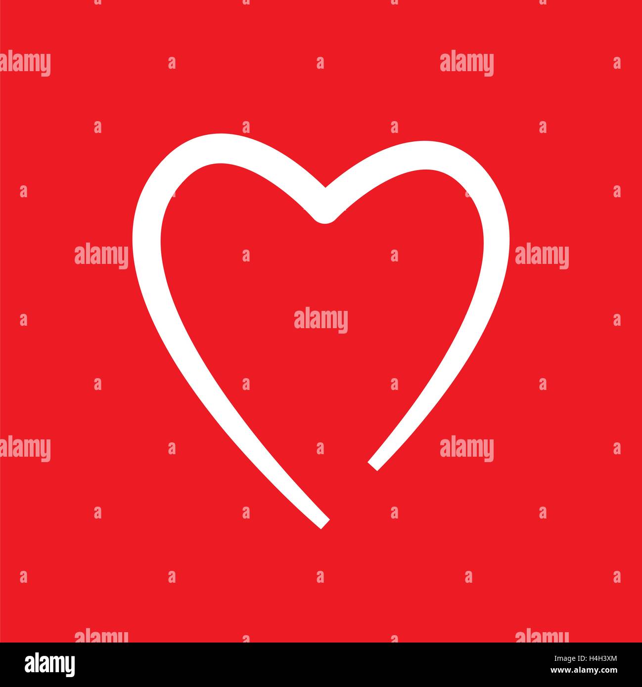 Heart Shape with logo design concept. AI 10 supported Stock Vector ...