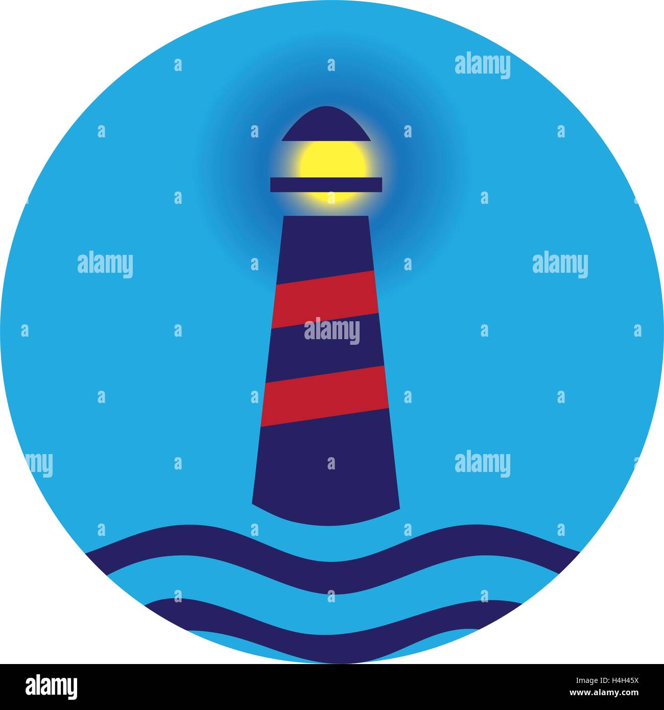 Lighthouse concept design. AI 10 supported Stock Vector Image & Art - Alamy