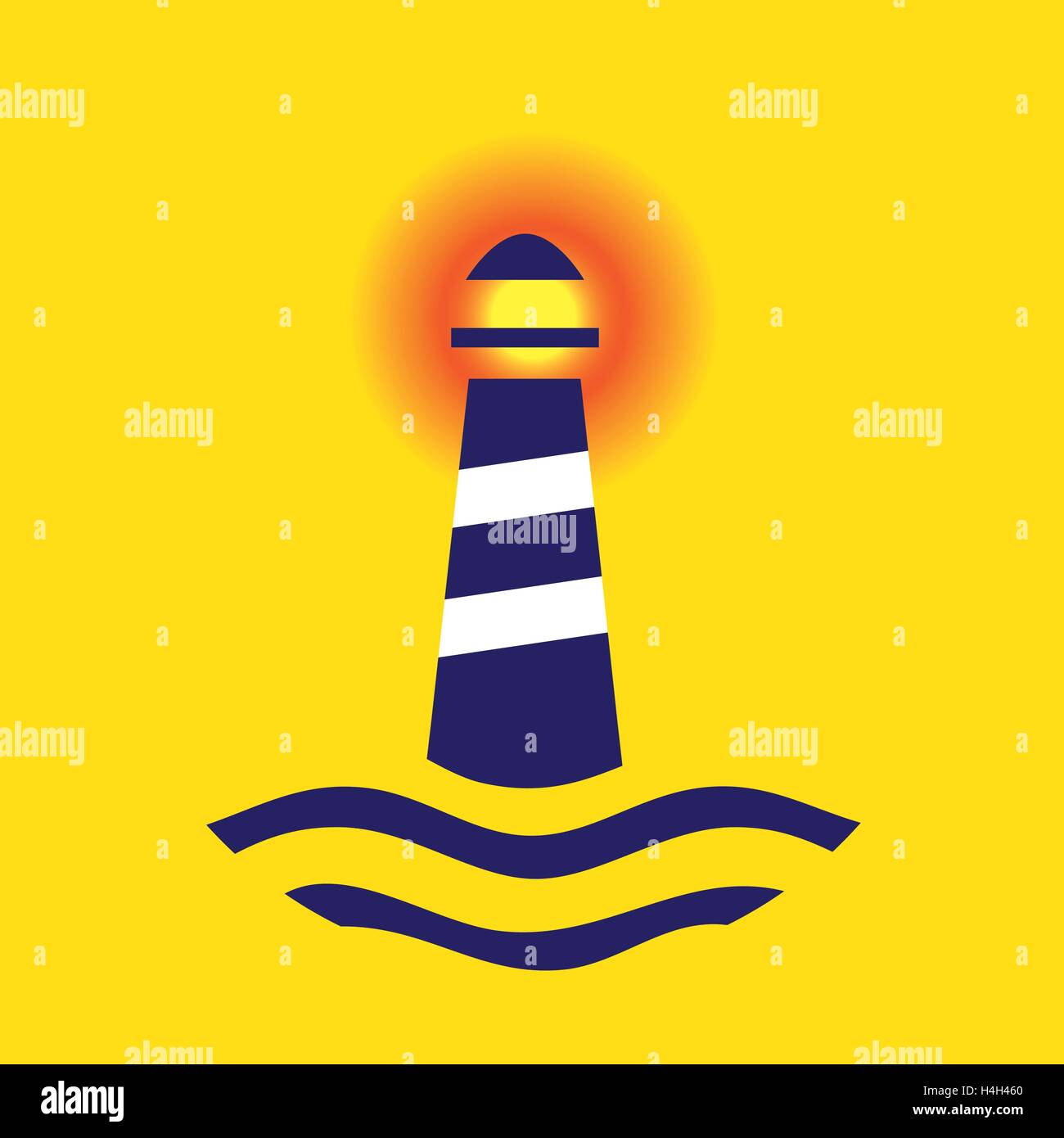 Lighthouse concept design. AI 10 supported Stock Vector Image & Art - Alamy