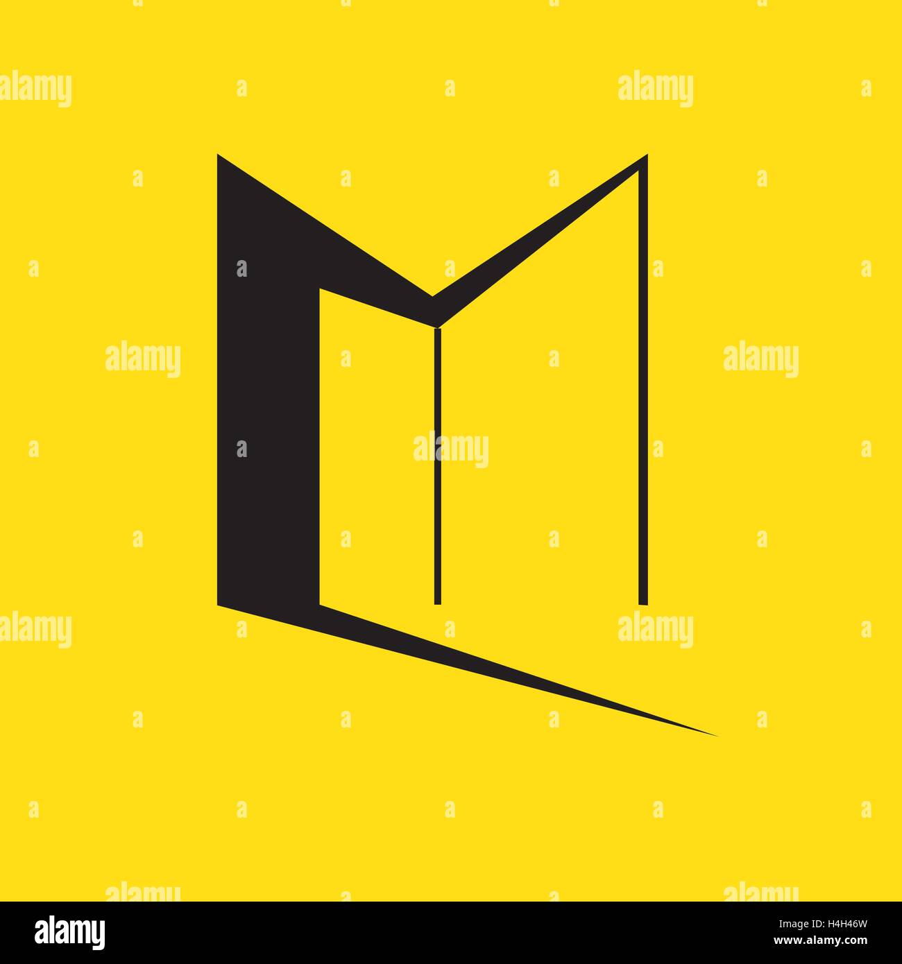 M Door Icon Design. AI 10 supported Stock Vector Image & Art - Alamy