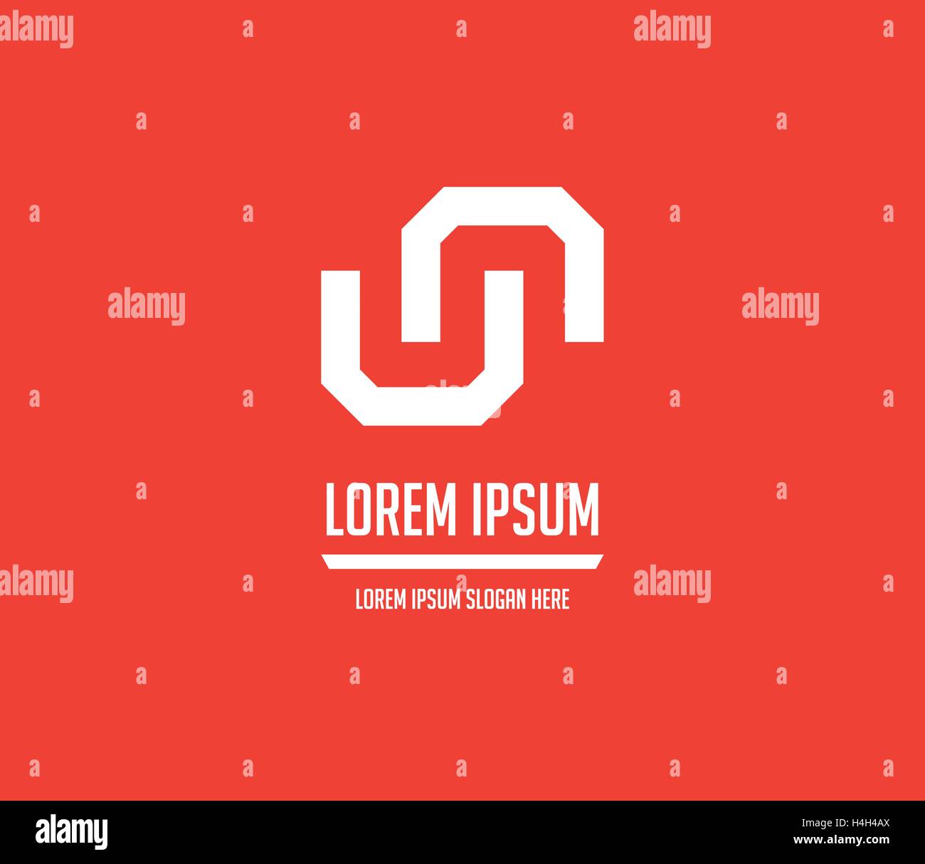 UN Logo Monogram Design. AI 10 supported Stock Vector Image & Art - Alamy