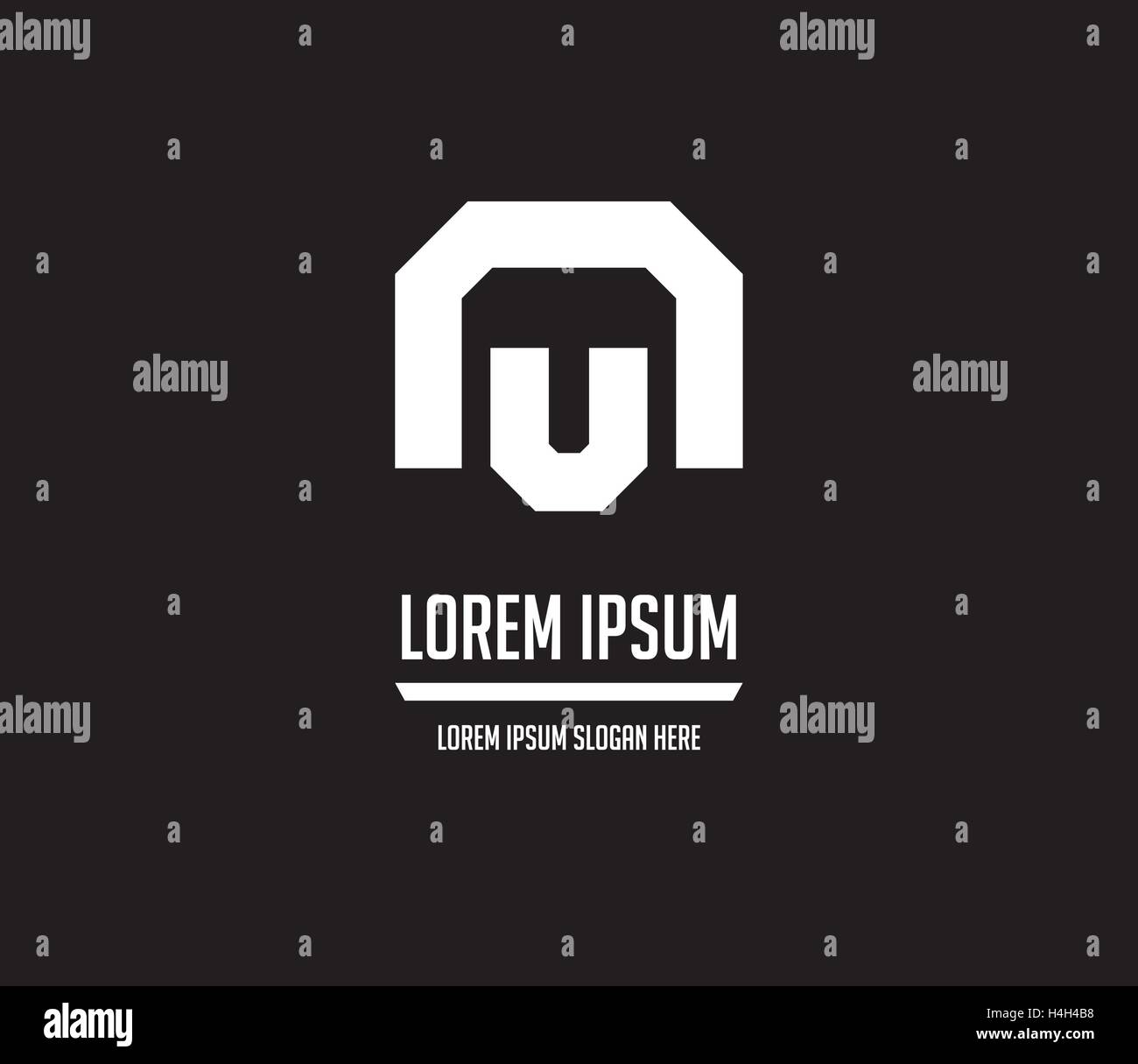 NU Logo Monogram Design. AI 10 supported Stock Vector Image & Art - Alamy