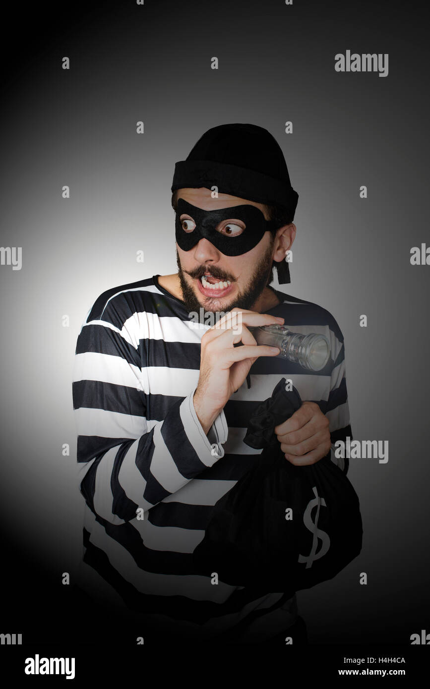Bank robber costume hi-res stock photography and images - Alamy