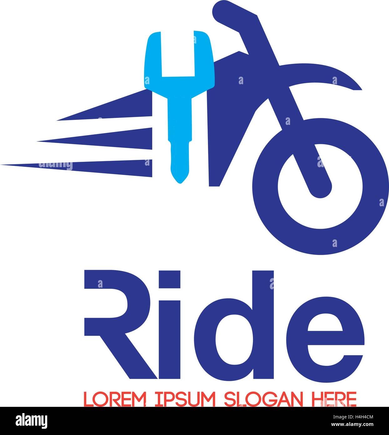 Motorcycle Rentals Concept Design. AI 10 Supported Stock Vector Image ...