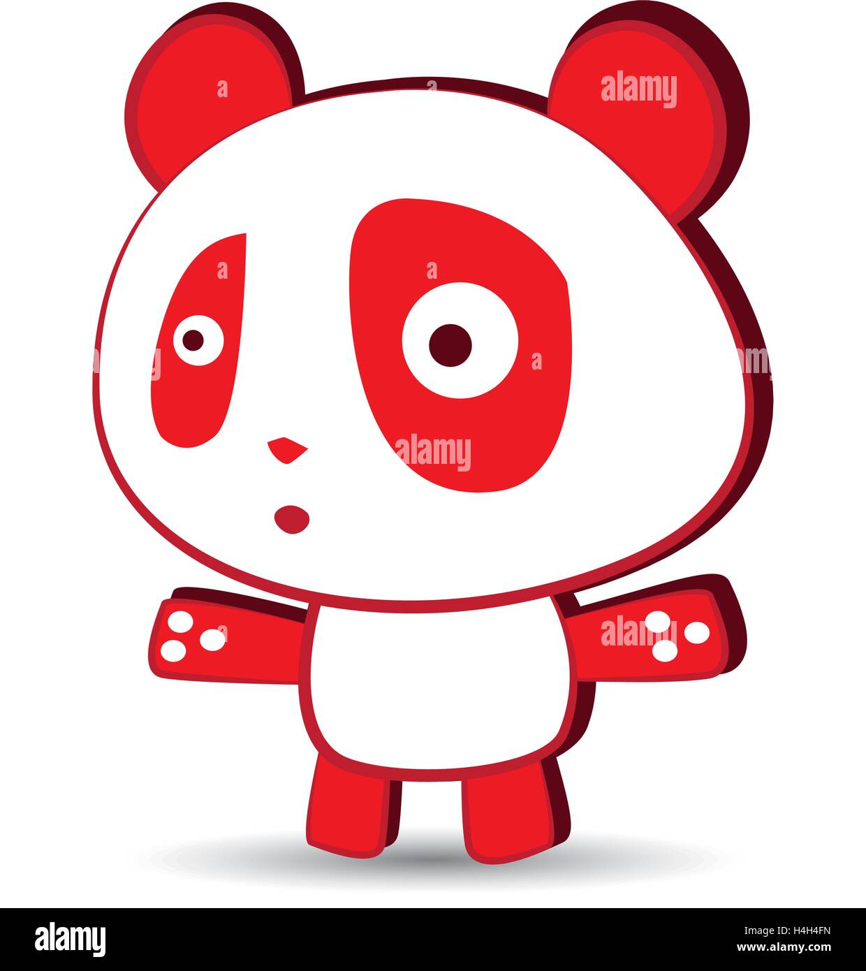 Cute Panda Character Design Stock Vector Image & Art - Alamy