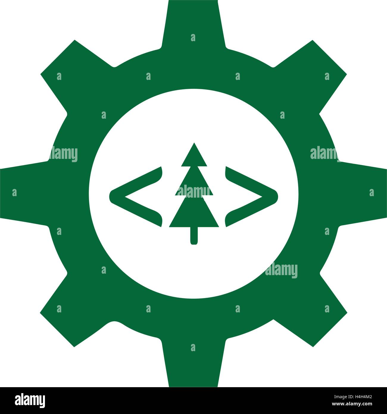 Technology with forest industry concept design. AI 10 supported Stock ...