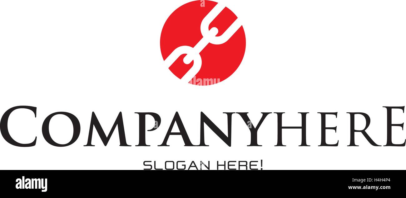 Chain Logo Design Concept. AI 10 supported Stock Vector Image & Art - Alamy