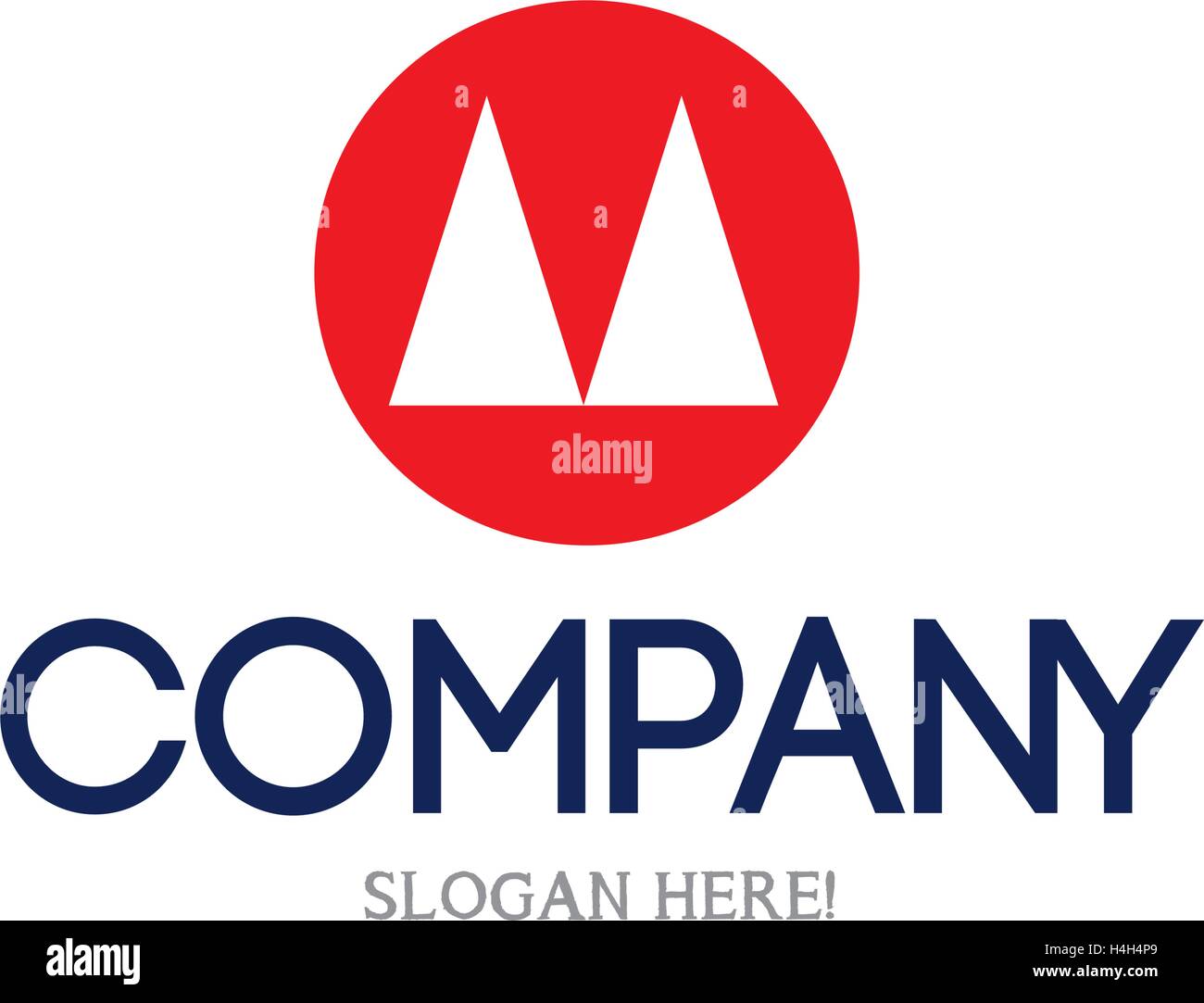 Triangle Logo Concept. Supported AI 10 EPS Stock Vector Image & Art - Alamy