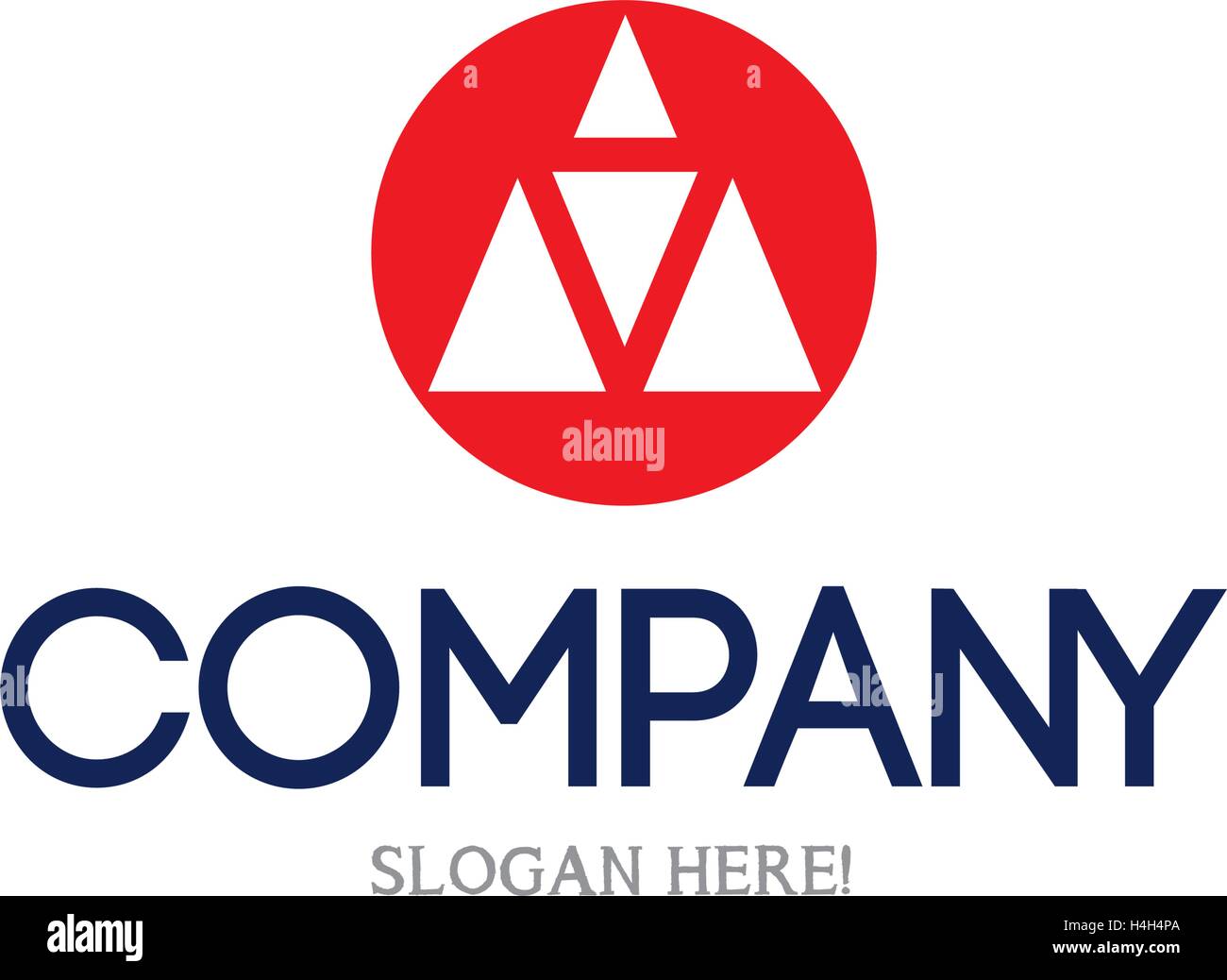 Triangle Logo Concept. Supported AI 10 EPS Stock Vector Image & Art - Alamy