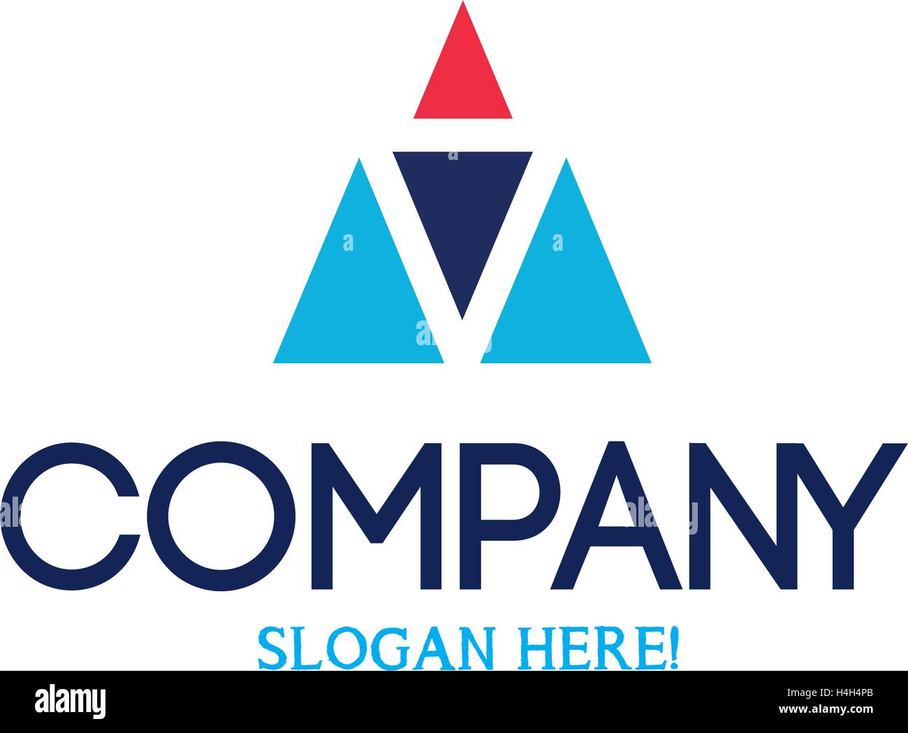 Triangle Logo Concept. Supported AI 10 EPS Stock Vector Image & Art - Alamy