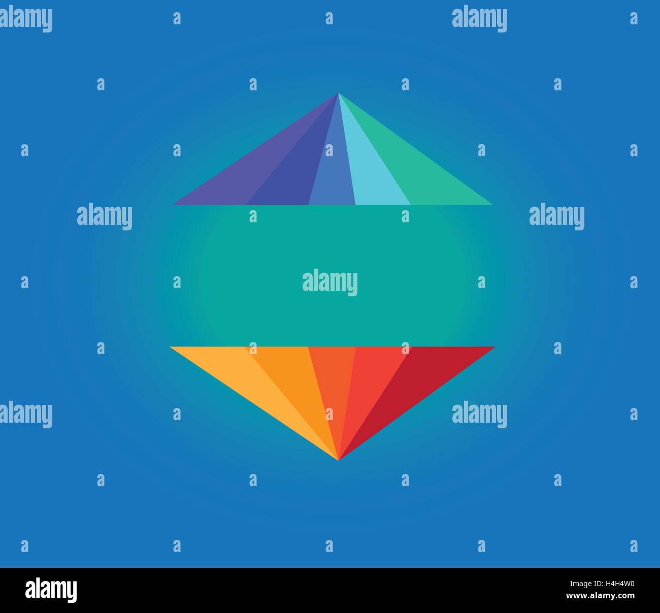 Abstract Colour Pyramid Design, Aı 10 supported Stock Vector Image ...