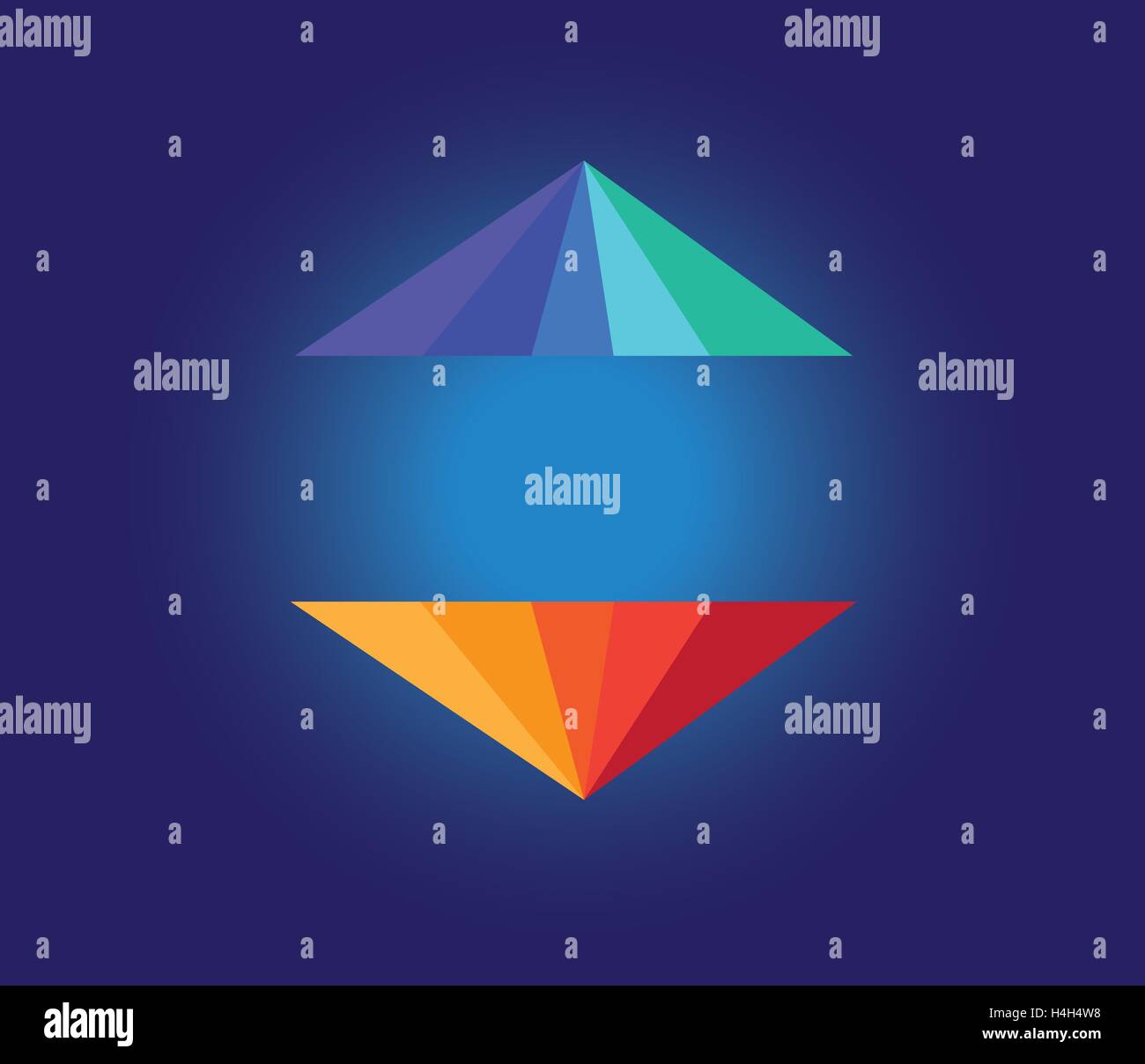 Abstract Colour Pyramid Design, Aı 10 supported Stock Vector Image ...