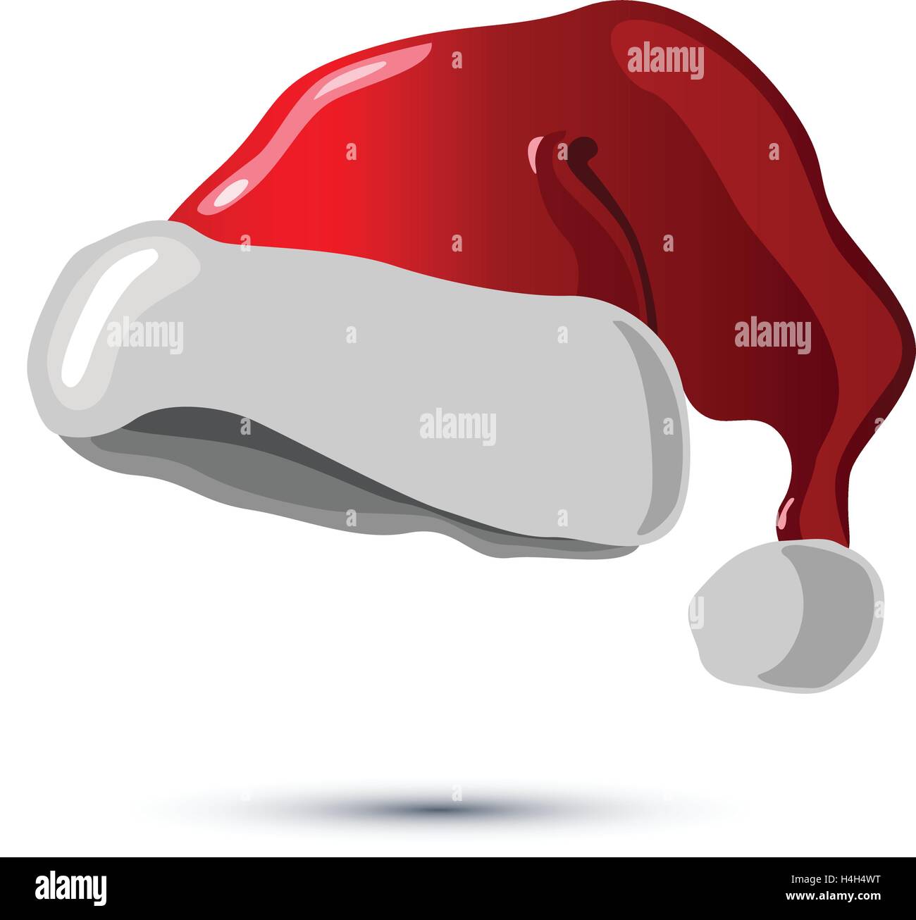 Santa Claus Hat Design Concept Stock Vector Image & Art - Alamy