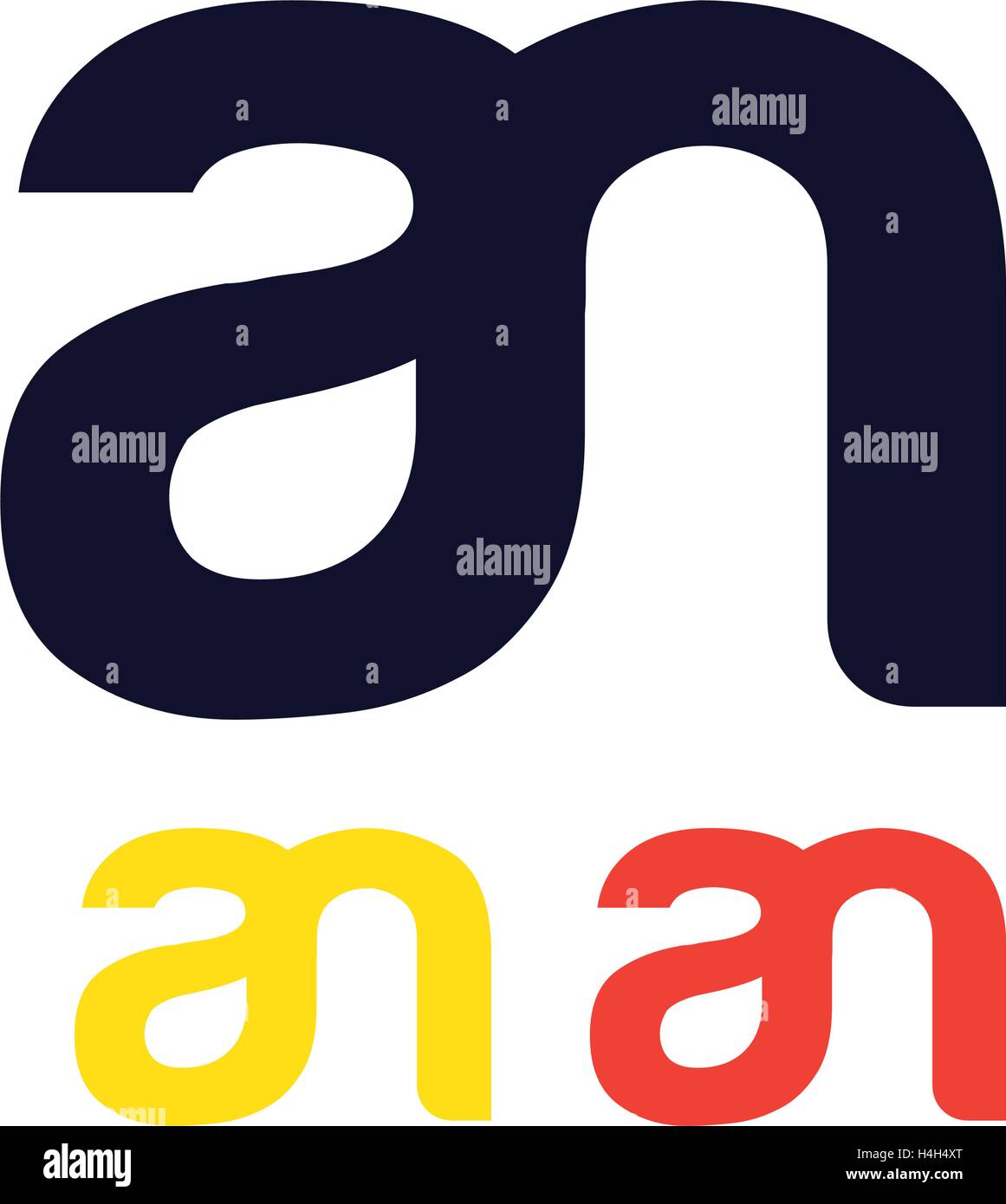 AN Letter Logo Concept, EPS 8 supported Stock Vector Image & Art - Alamy