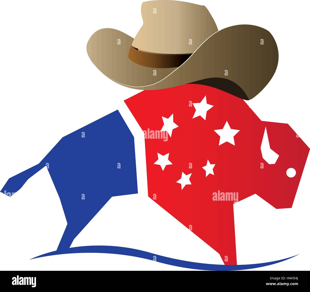 Buffalo logo design concept eps Stock Vector Images - Alamy