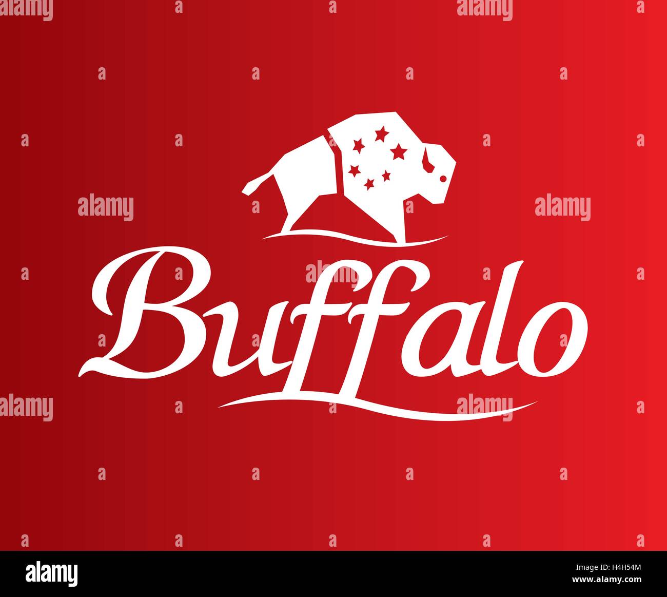 Buffalo logo design concept eps hi-res stock photography and images - Alamy