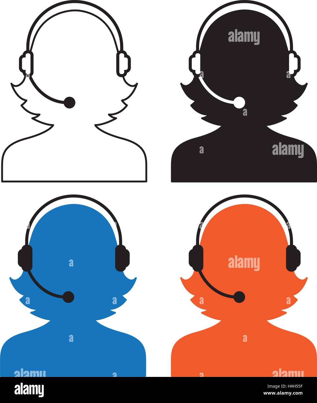 Call Center Icon Design, AI 8 supported Stock Vector Image & Art - Alamy