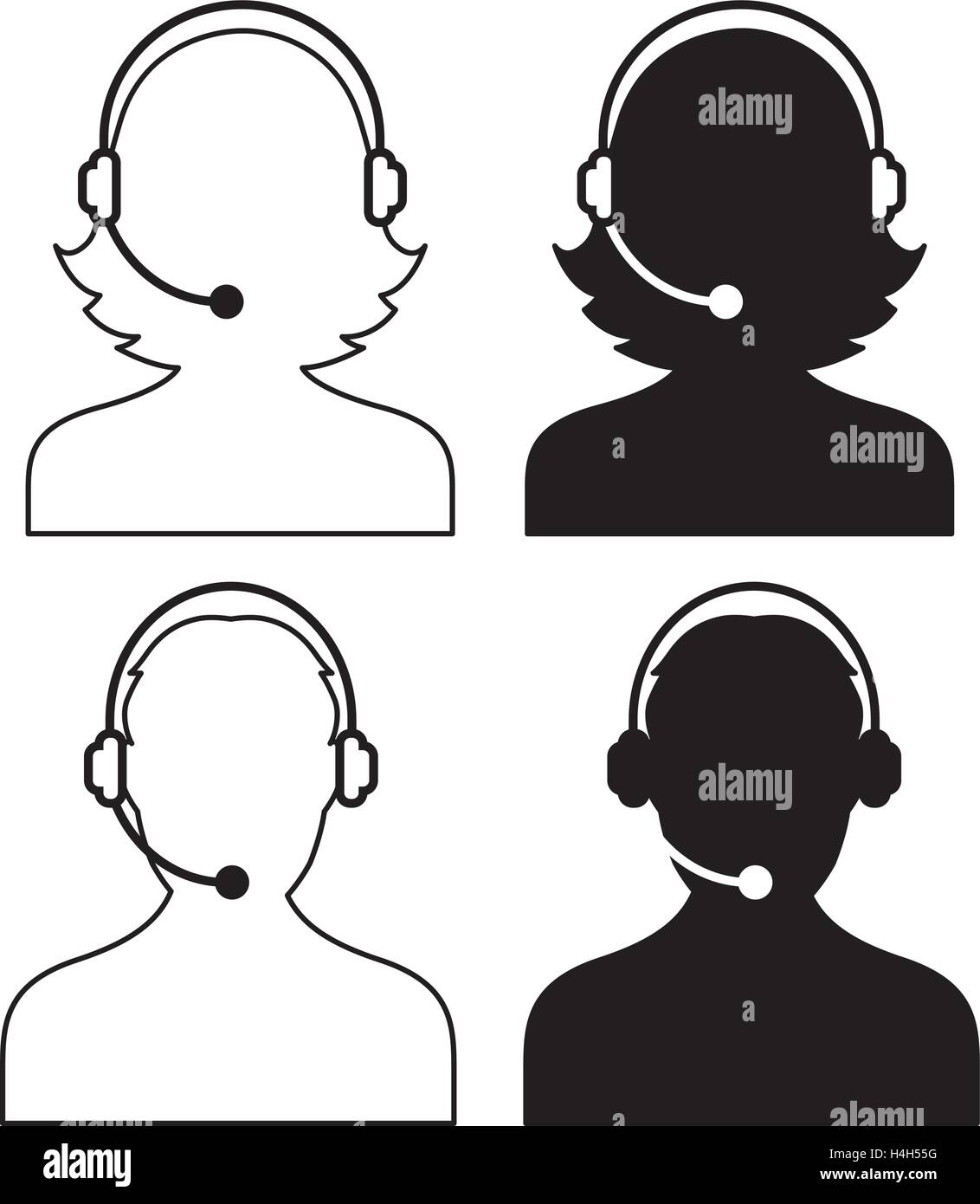 Call Center Icon Design, AI 8 supported Stock Vector Image & Art - Alamy