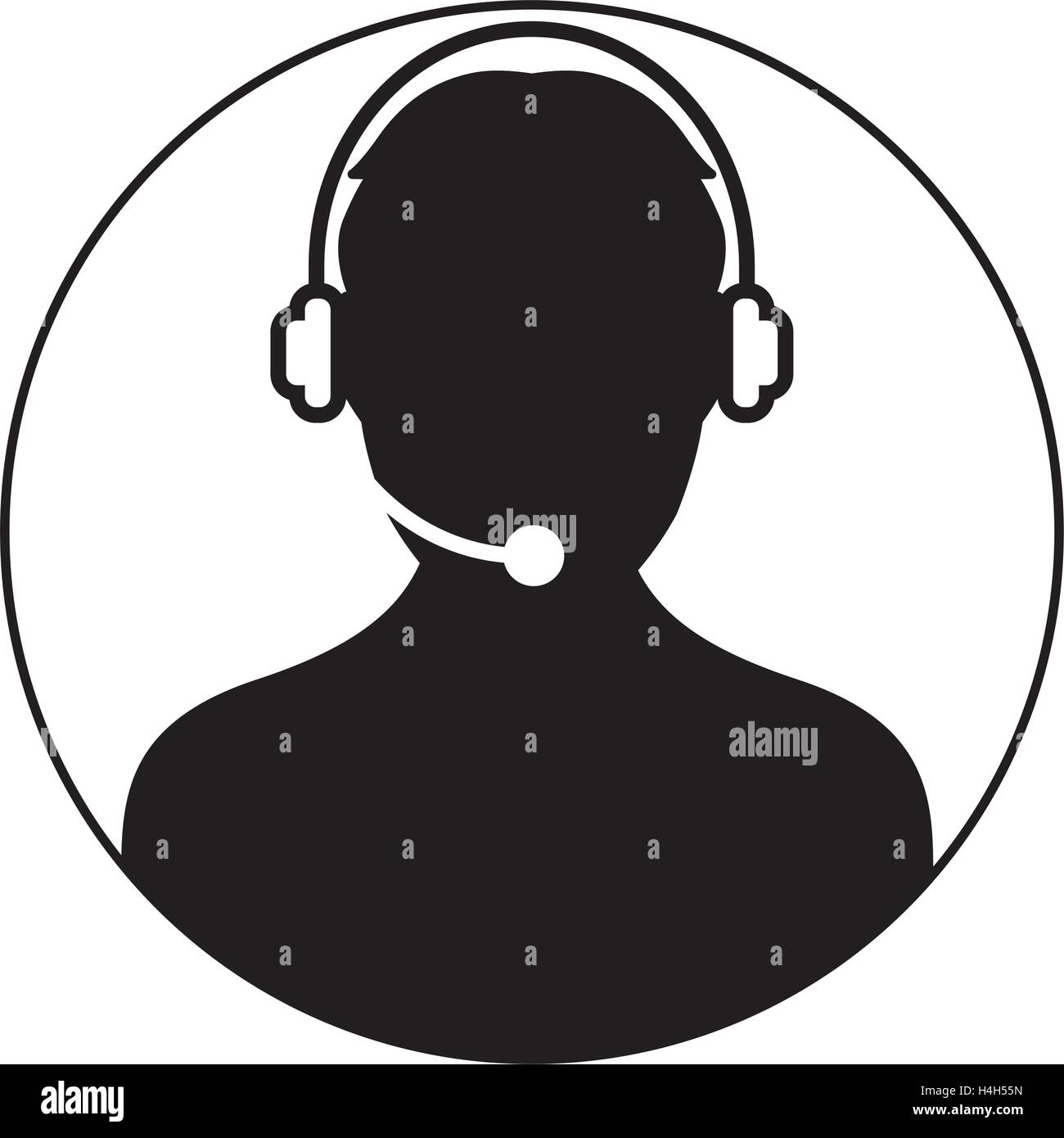 Call Center Man Icon Design, AI 8 supported Stock Vector Image & Art ...