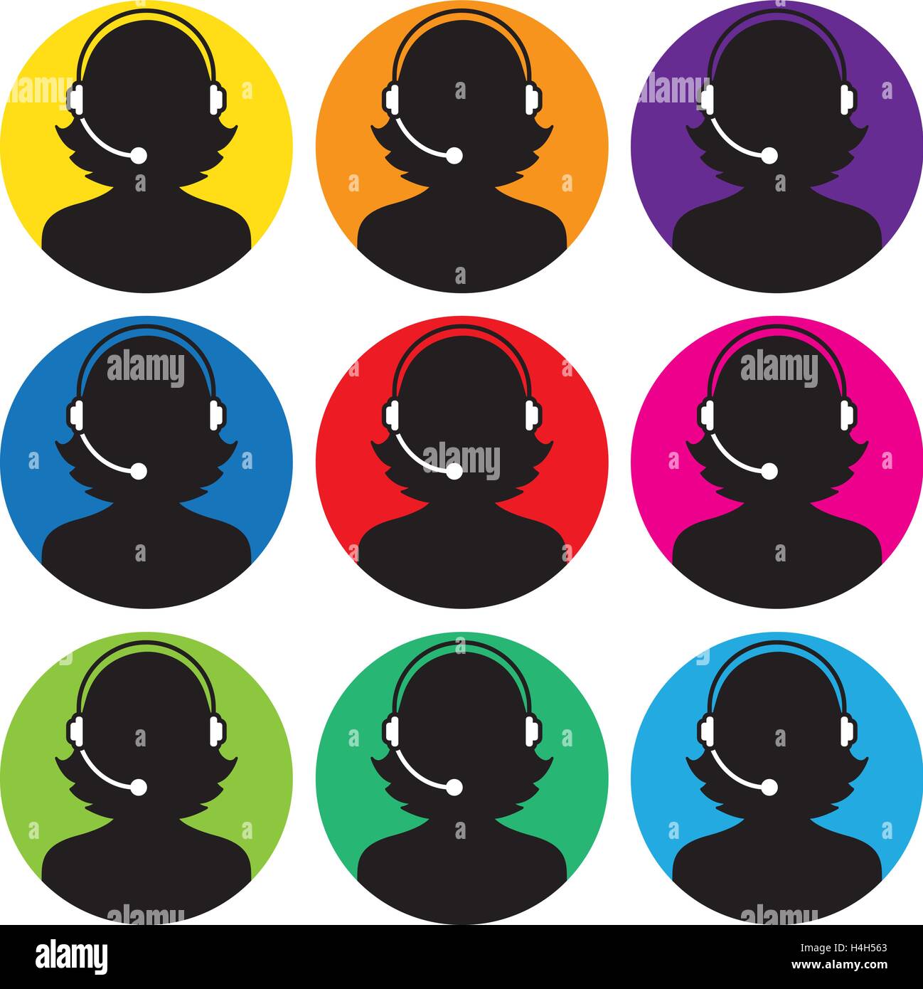 Call Center Icon Design, AI 8 supported Stock Vector Image & Art - Alamy