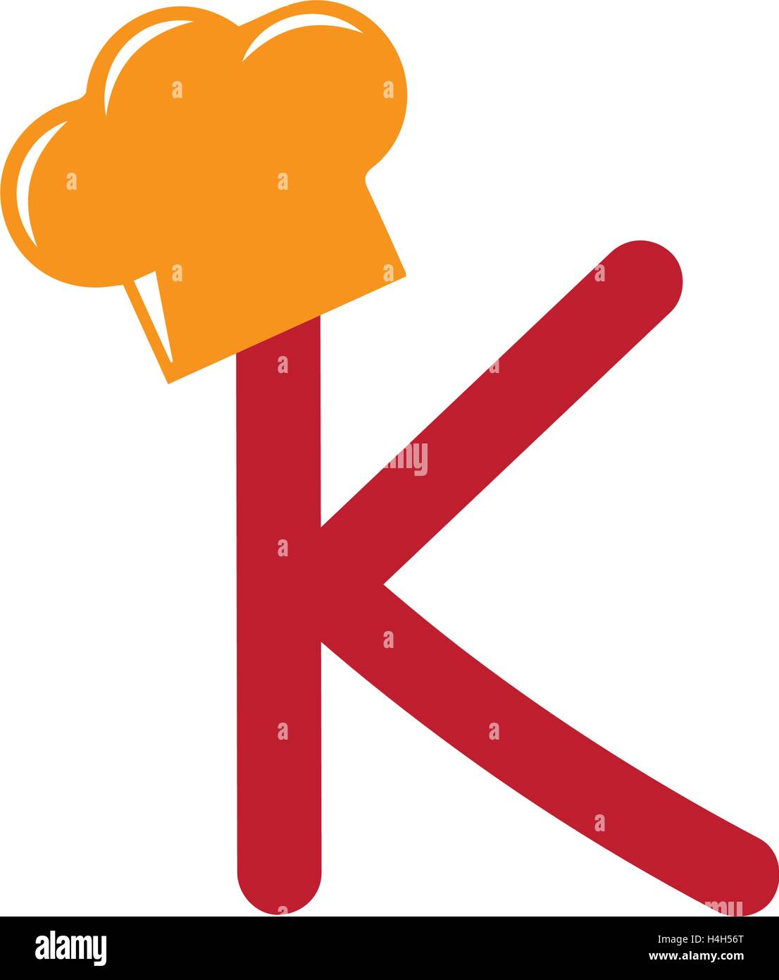 Cook Themed Alphabet Design Concept, EPS 8 supported Stock Vector Image ...