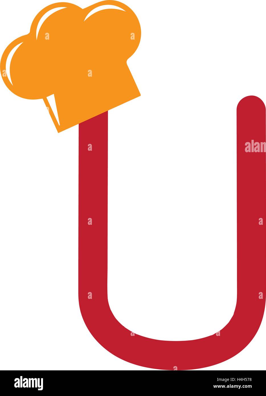 Cook Themed Alphabet Design Concept, EPS 8 supported Stock Vector Image ...