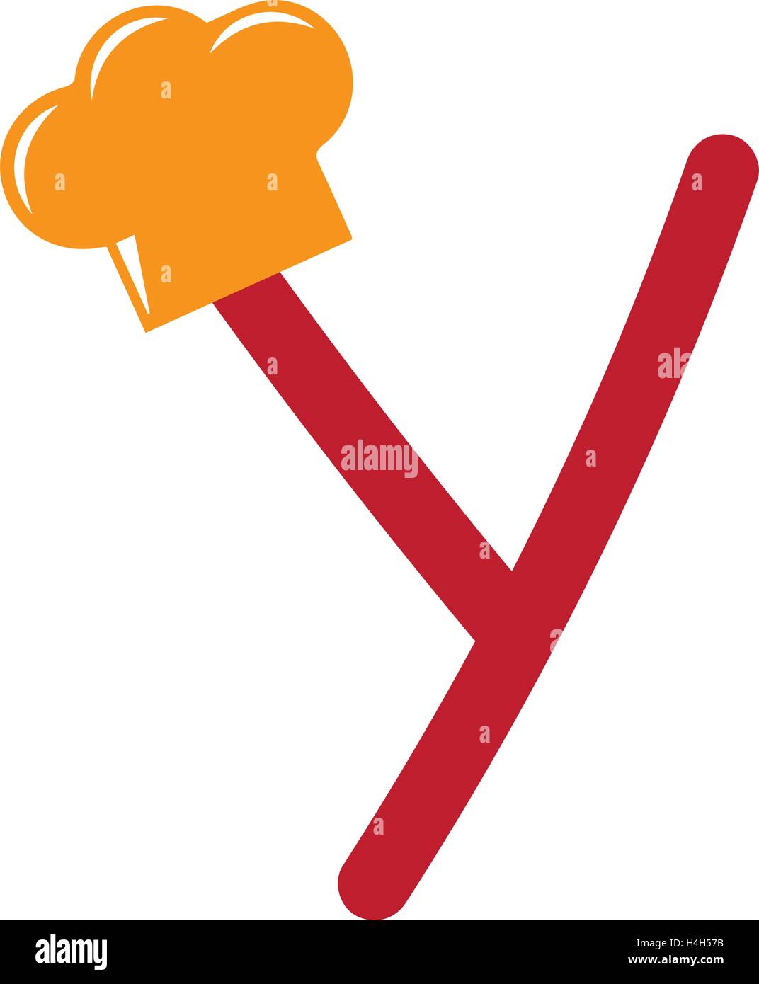 Cook Themed Alphabet Design Concept, EPS 8 supported Stock Vector Image ...