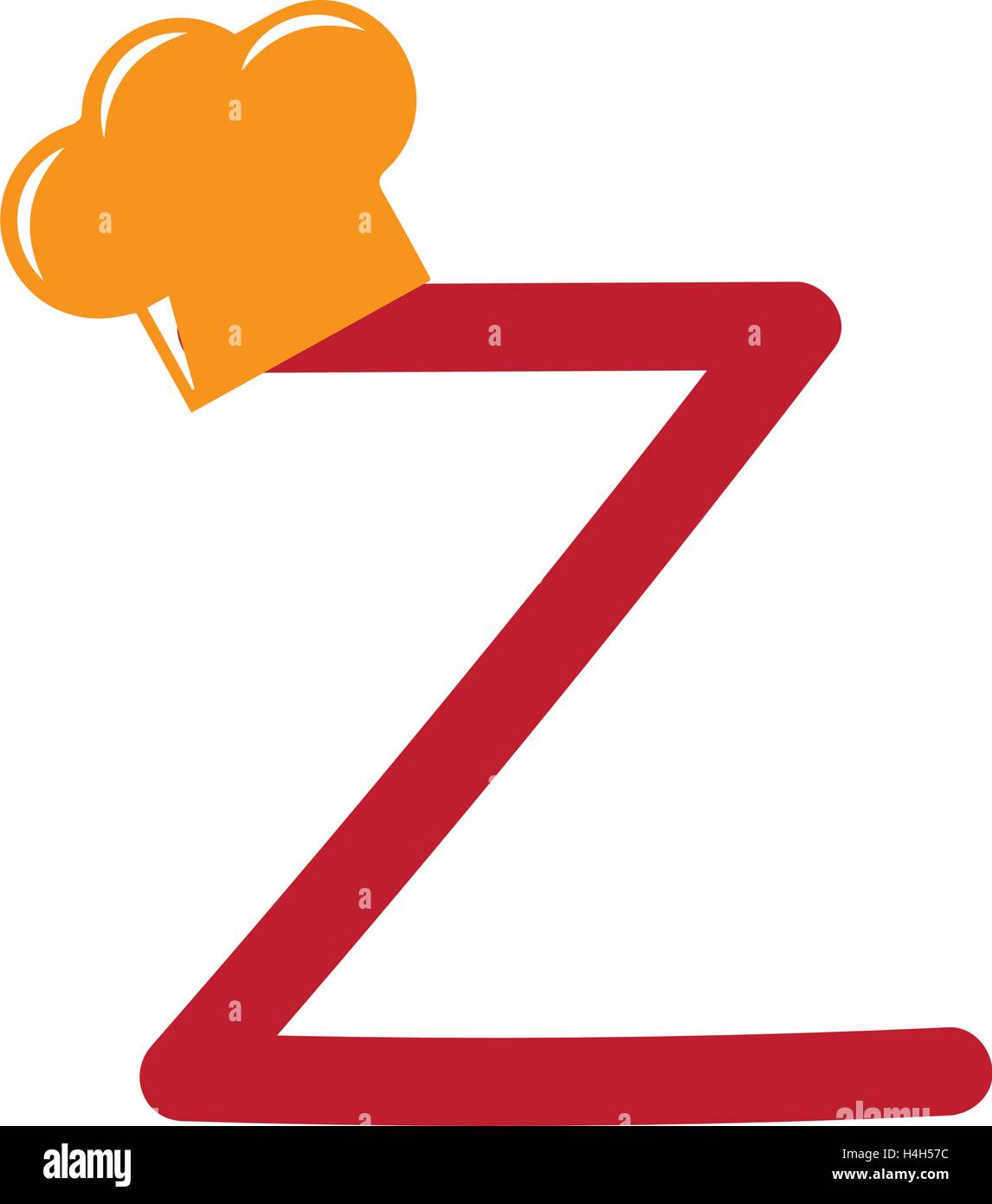 Cook Themed Alphabet Design Concept, EPS 8 supported Stock Vector Image ...