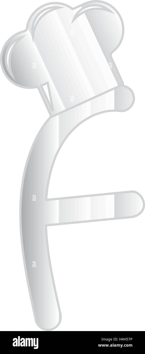 Cook Themed Alphabet Design Concept, EPS 8 supported Stock Vector Image ...