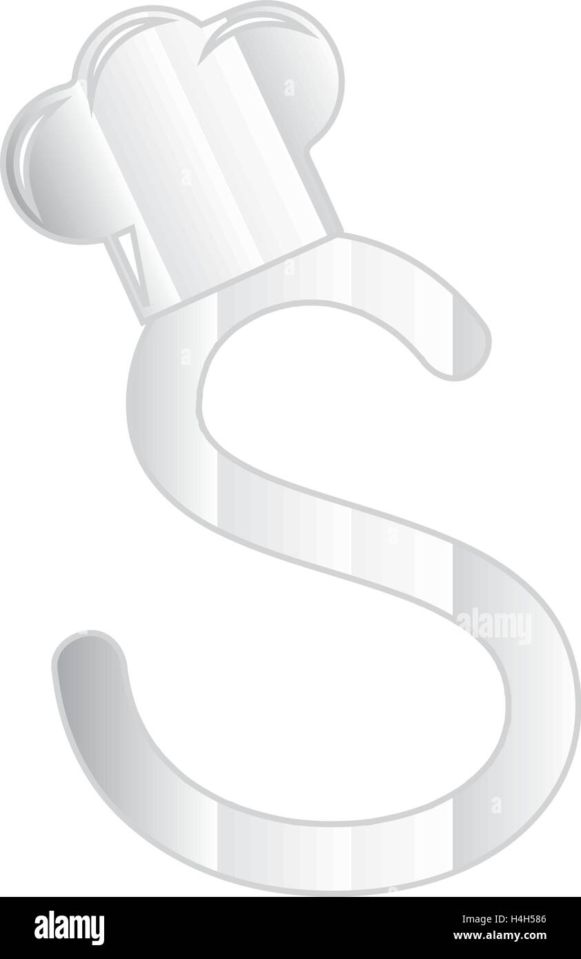 Cook Themed Alphabet Design Concept, EPS 8 supported Stock Vector Image ...