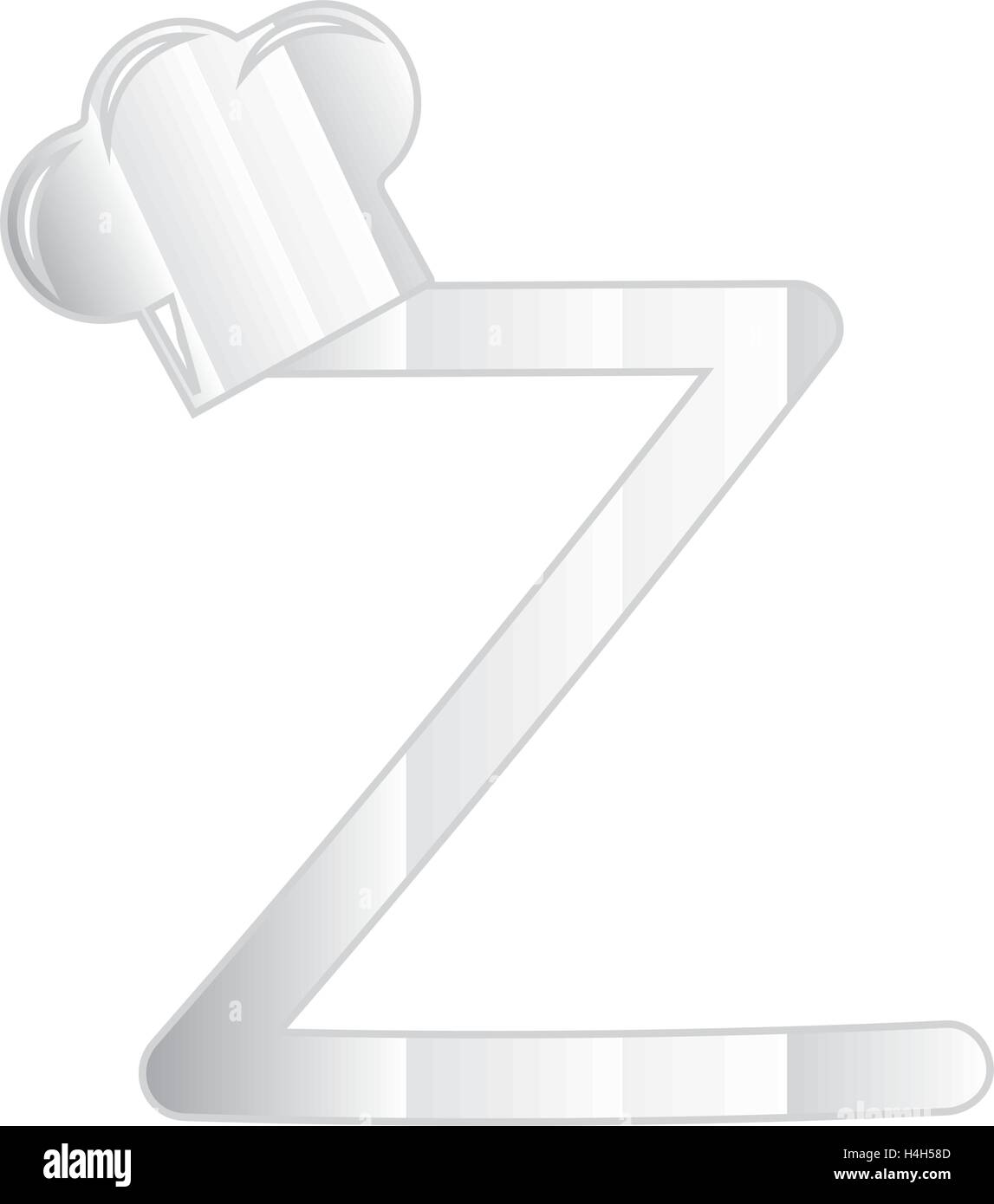 Cook Themed Alphabet Design Concept, EPS 8 supported Stock Vector Image ...