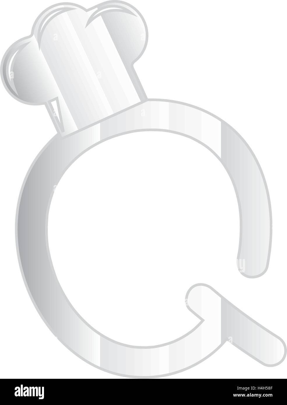 Cook Themed Alphabet Design Concept, EPS 8 supported Stock Vector Image ...