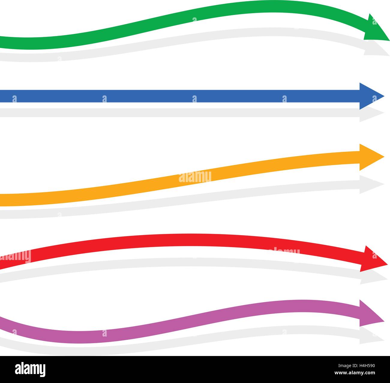 Curved arc arrow shape Stock Vector Images - Alamy