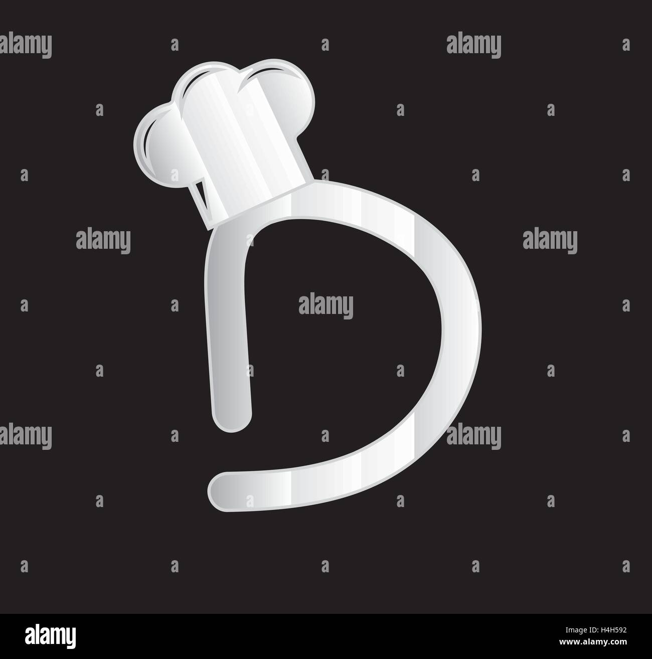 Cook Themed Alphabet Design Concept, EPS 8 supported Stock Vector Image ...