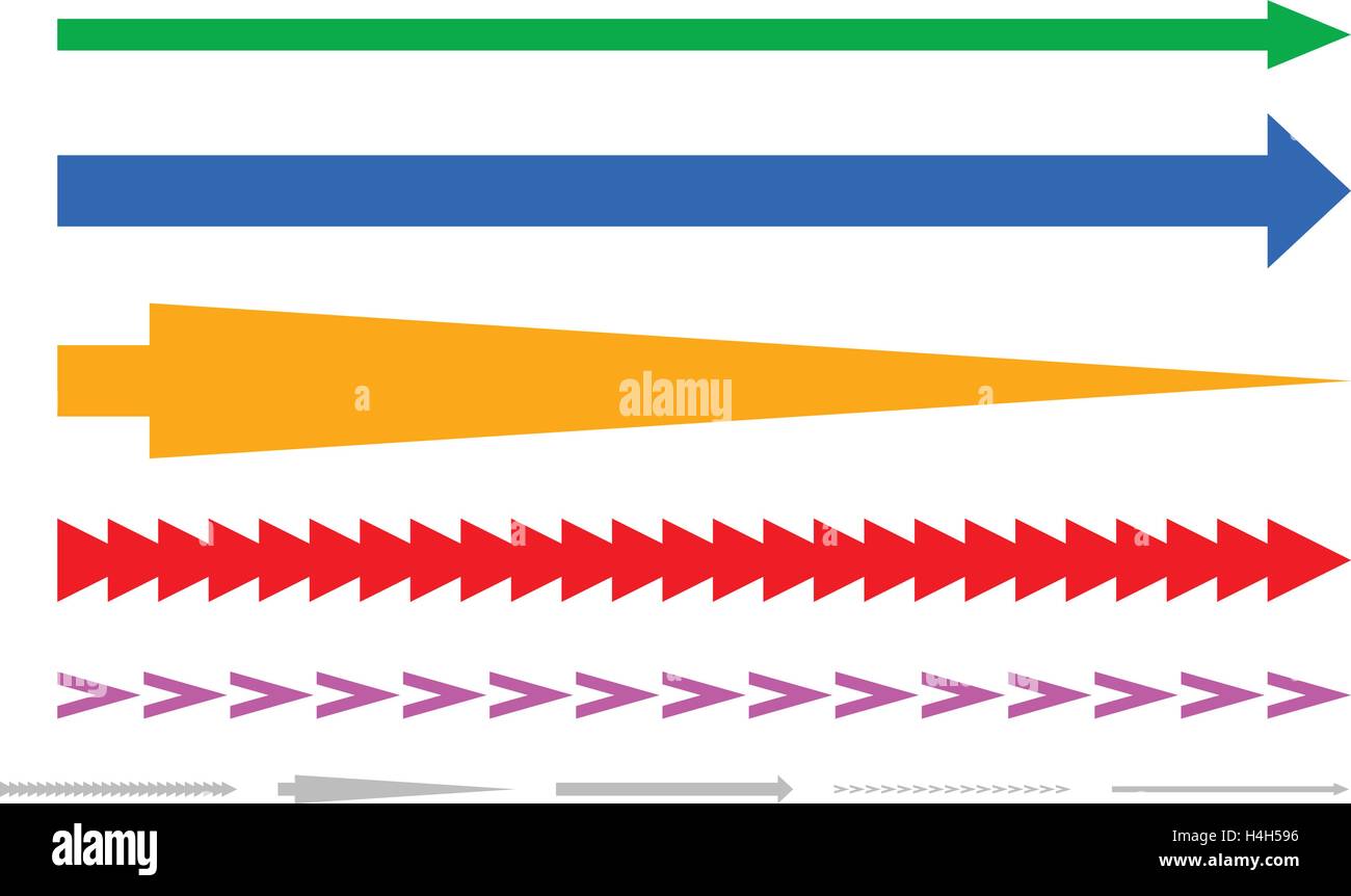 Colorful arrow shapes Stock Vector Image & Art - Alamy