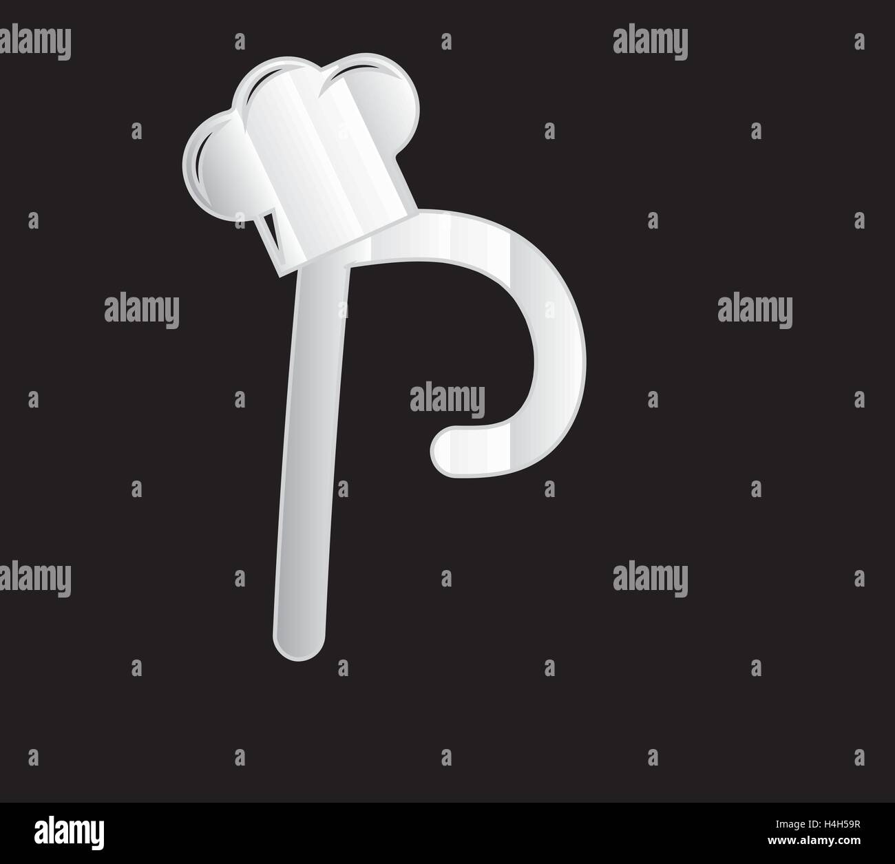 Cook Themed Alphabet Design Concept, EPS 8 supported Stock Vector Image ...