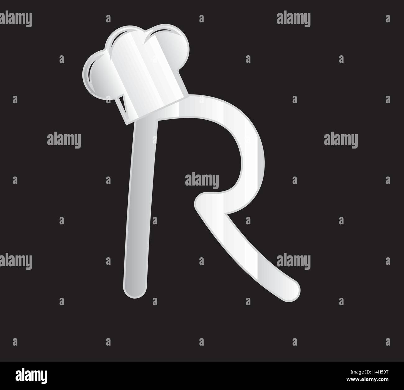 Cook Themed Alphabet Design Concept, EPS 8 supported Stock Vector Image ...