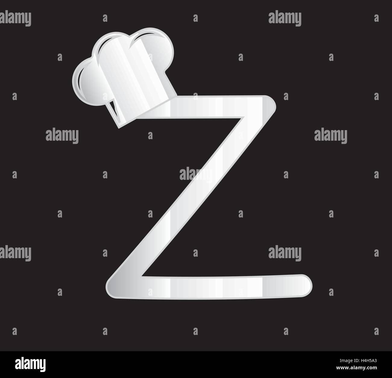 Cook Themed Alphabet Design Concept, EPS 8 supported Stock Vector Image ...