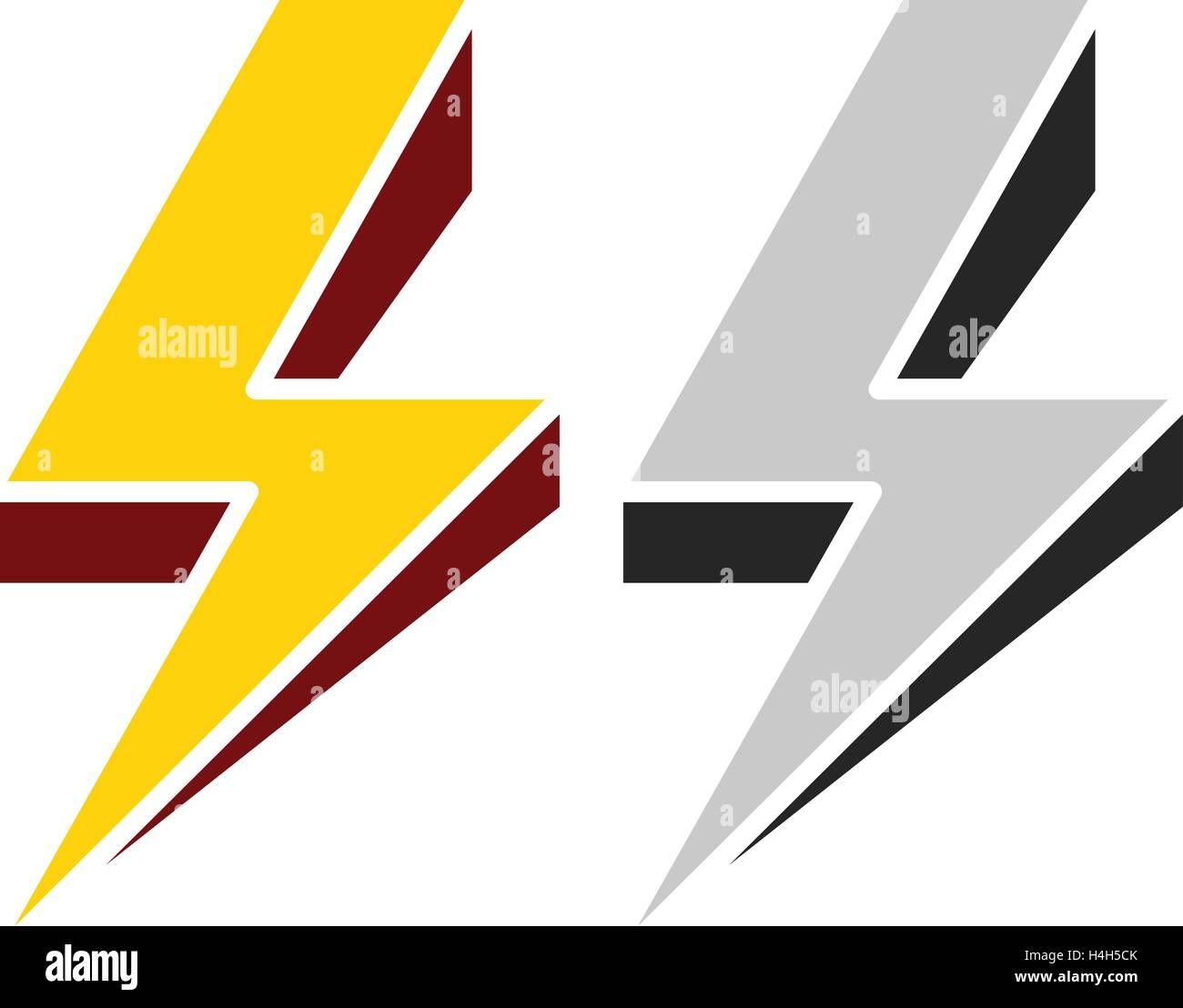 Lighting bolt, sparkle shape. Lighting bolt, electricity icon Stock ...