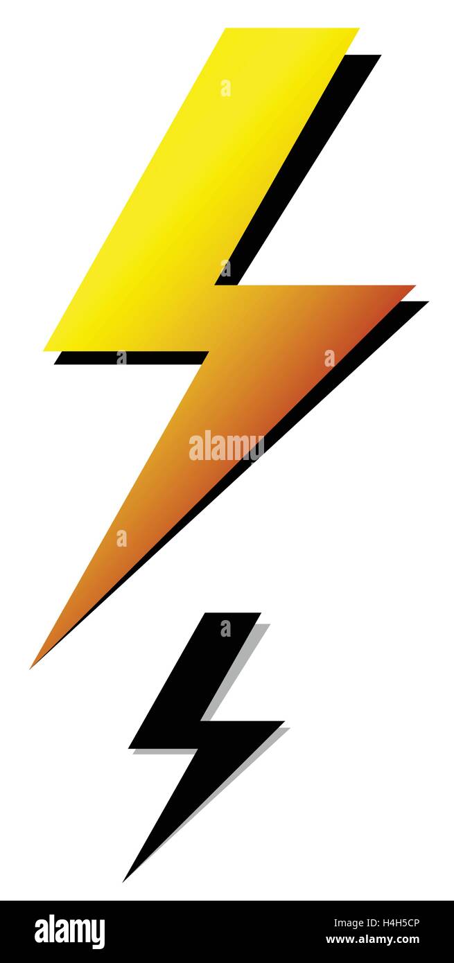 Lighting bolt, sparkle shape. Lighting bolt, electricity icon Stock ...