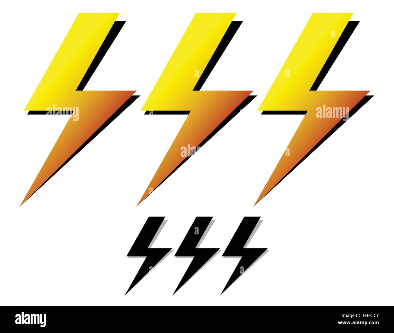 Lighting bolt, sparkle shape. Lighting bolt, electricity icon Stock ...