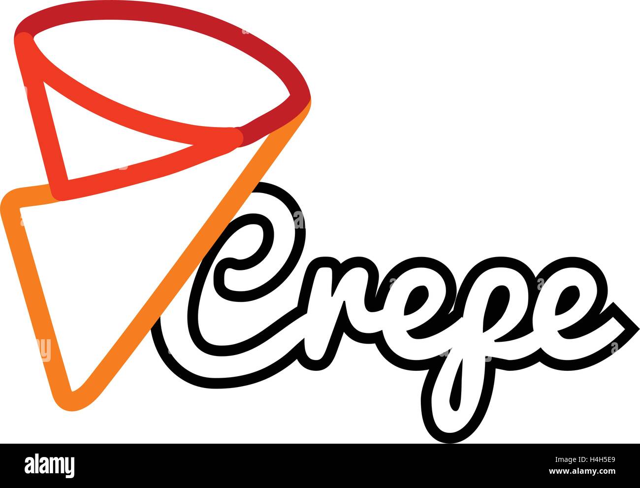 Crepe Logo Design, AI 8 supported Stock Vector Image & Art - Alamy