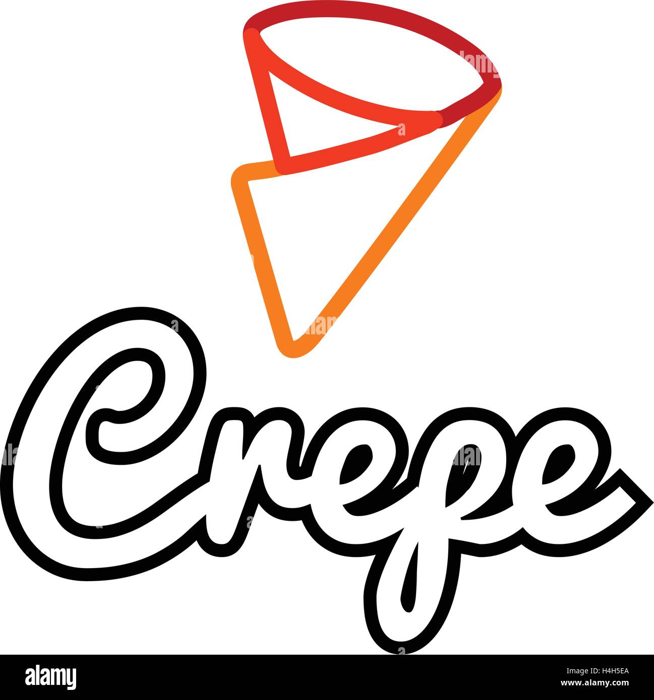 Crepe Logo Design, AI 8 supported Stock Vector Image & Art - Alamy