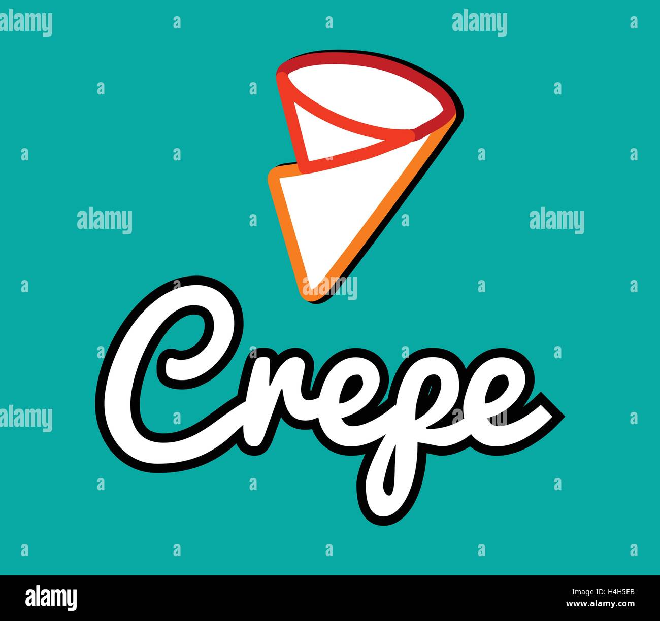 Crepe Logo Design, AI 8 supported Stock Vector Image & Art - Alamy