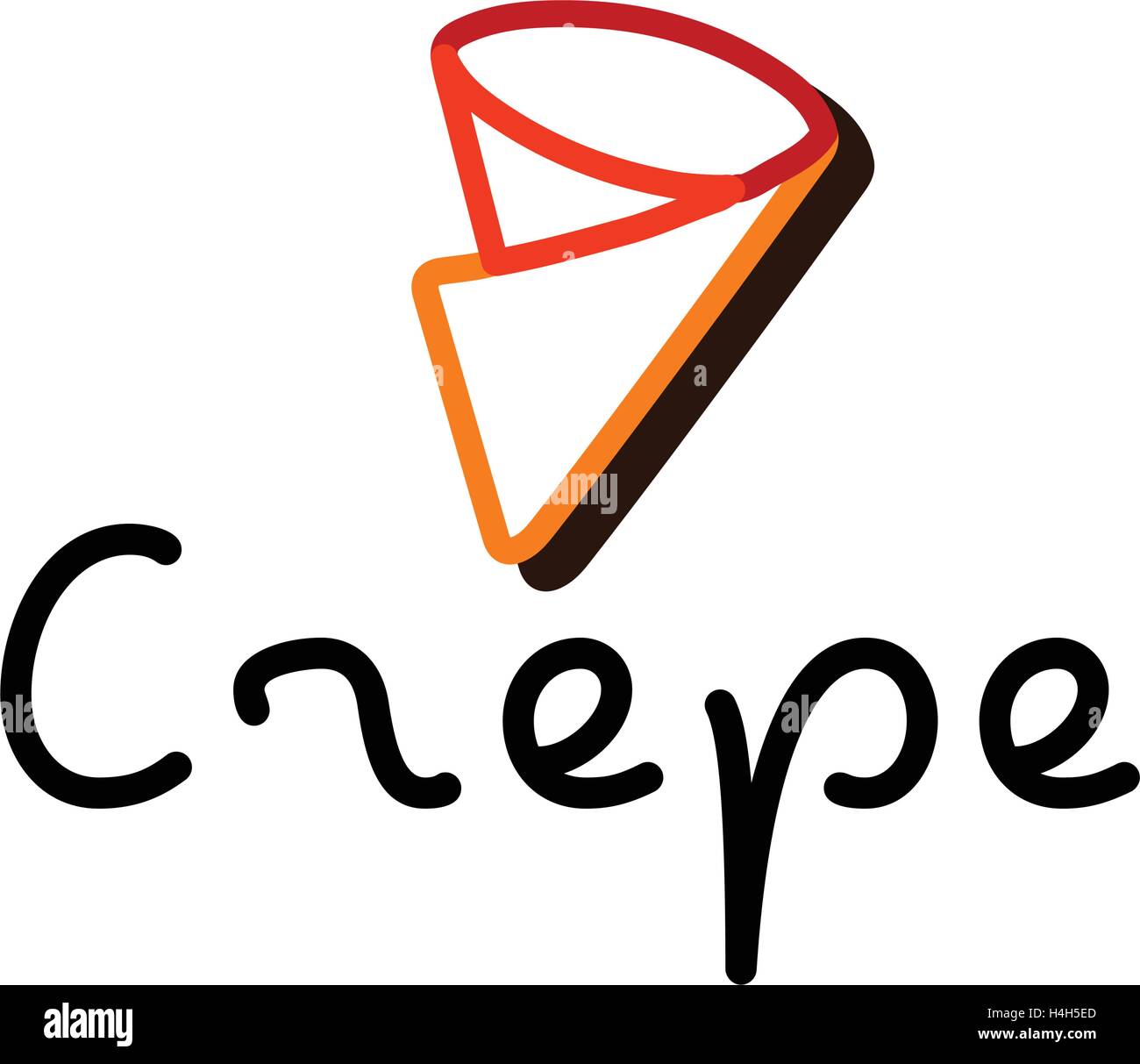 Crepe Logo Design, AI 8 supported Stock Vector Image & Art - Alamy