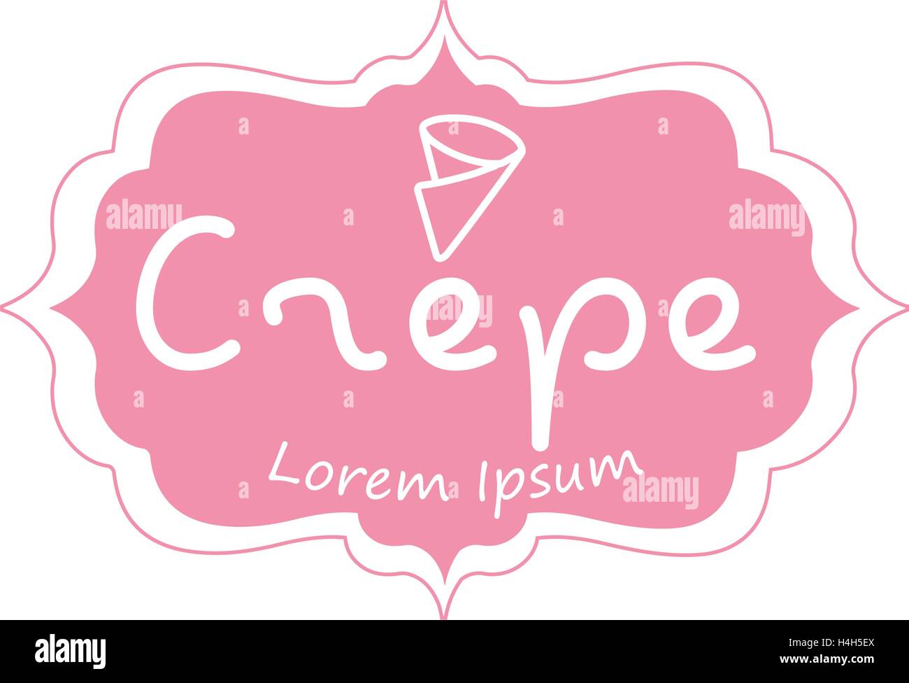 Crepe Logo Design, AI 8 supported Stock Vector Image & Art - Alamy