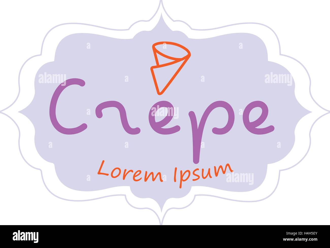 Crepe Logo Design, AI 8 supported Stock Vector Image & Art - Alamy