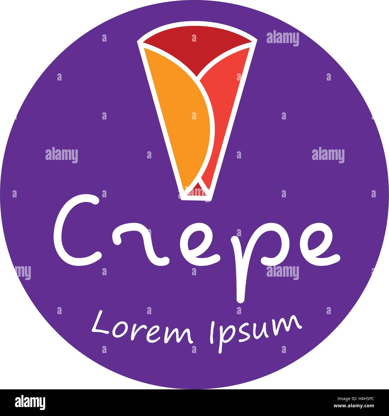 Crepe Logo Design, AI 8 supported Stock Vector Image & Art - Alamy